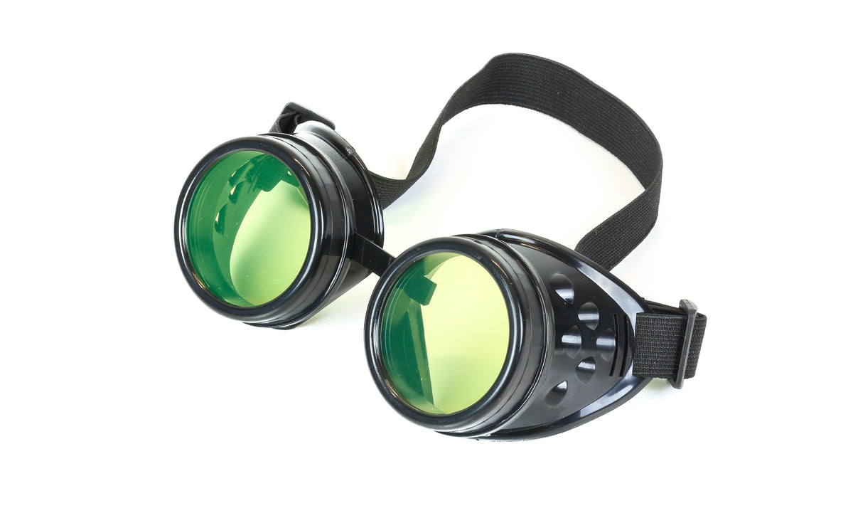 Black Plain Goggles Color Lens – punkaddict.com