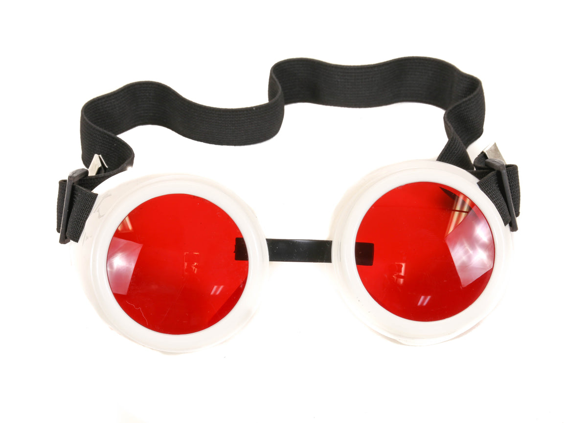 White Plain Goggles Color Lens – punkaddict.com